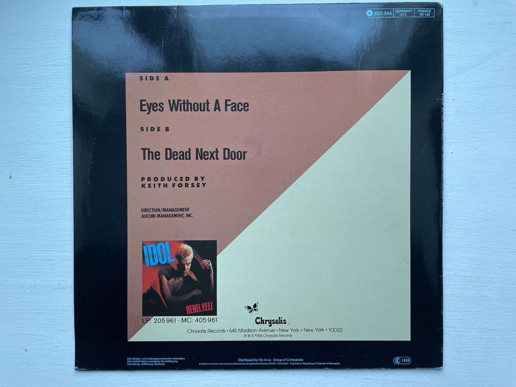 Billy Idol - Eyes Without A Face - 12" Maxi, 1984 (Gebraucht) in Zürich ...
