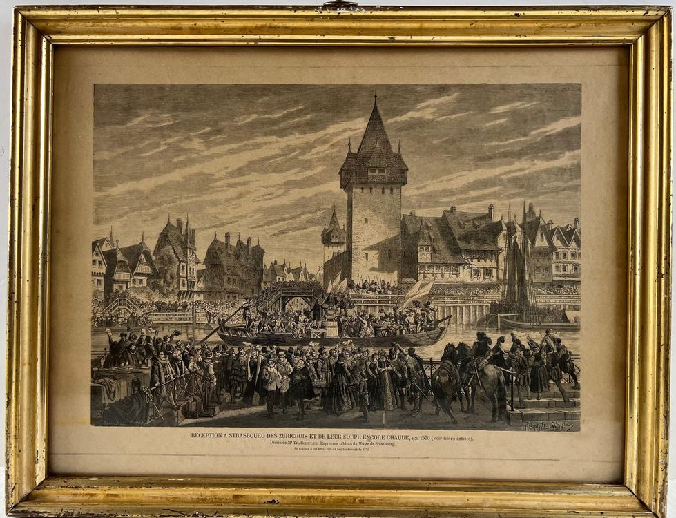 Hirsebreifahrt von Zürich nach Strassburg Antike Bild (Gebraucht) in ...