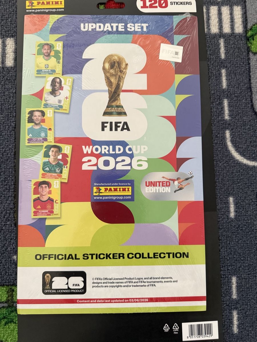 Panini Fifa Wm 2026 Update Set 120 Sticker Neu Und Originalverpackt