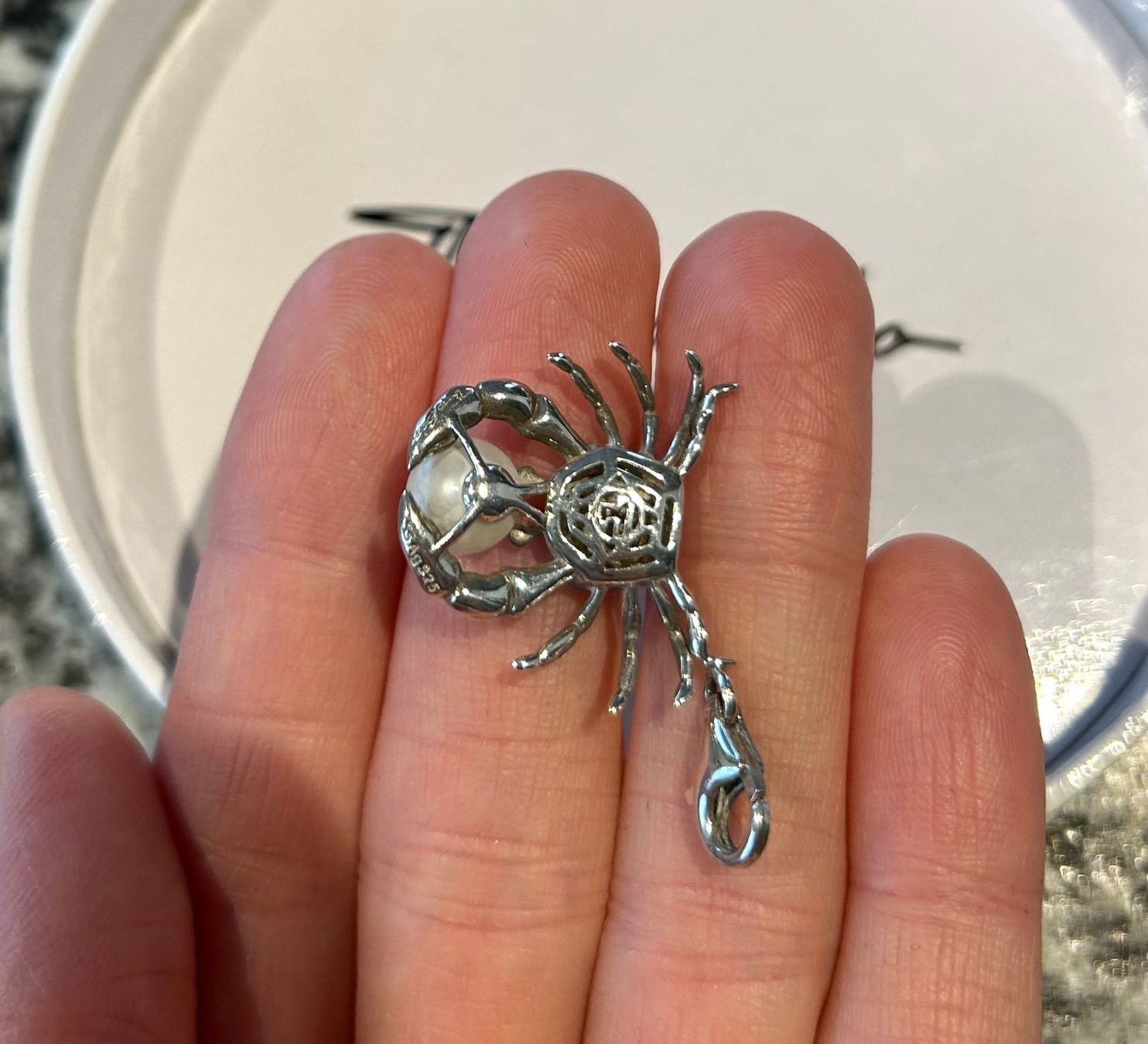 Thomas Sabo Charm grosser Krebs mit Süsswasserperle 🦀🤍 (Neu (gemäss ...