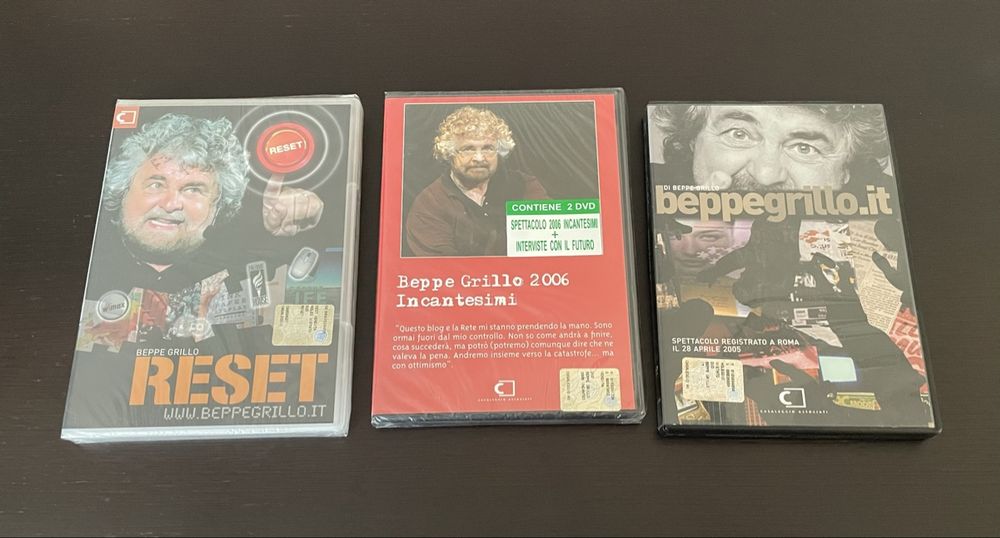 Beppe Grillo, lotto di 3 DVD originali, come nuovi! (Nuovo (secondo la ...