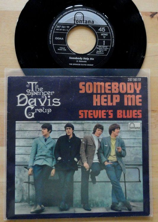 SI THE SPENCER DAVIS GROUP somebody help me FONTANA DE Kult (Gebraucht ...
