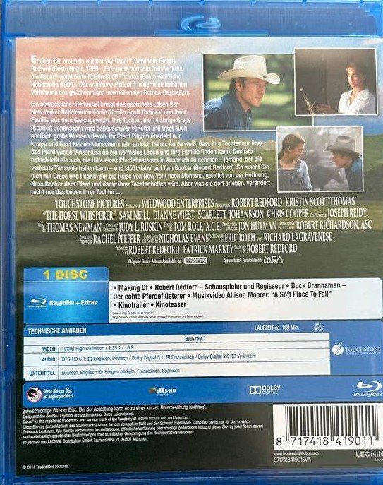 Der Pferdeflüsterer - Blu-ray mit Robert Redford. Top! (Gebraucht) in ...