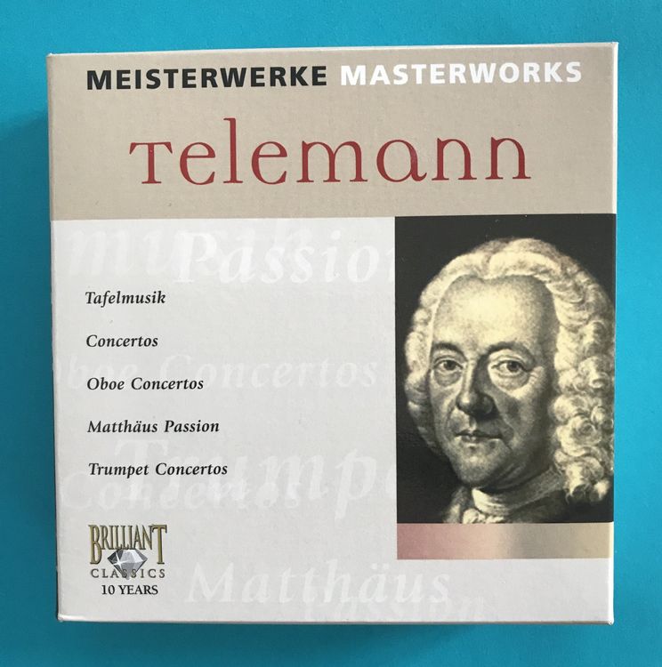 10 CD BOX: G.P. TELEMANN MEISTERWERKE (Gebraucht) in Zürich für CHF 5 ...