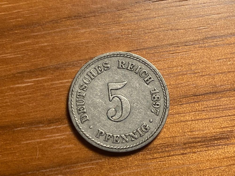 5 Pfennig 1897 A deutsches Reich | Kaufen auf Ricardo