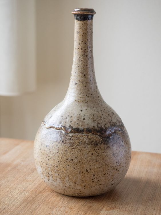 Studiokeramik grosse Vase vintage mid century 70s Bodenvase | Kaufen ...