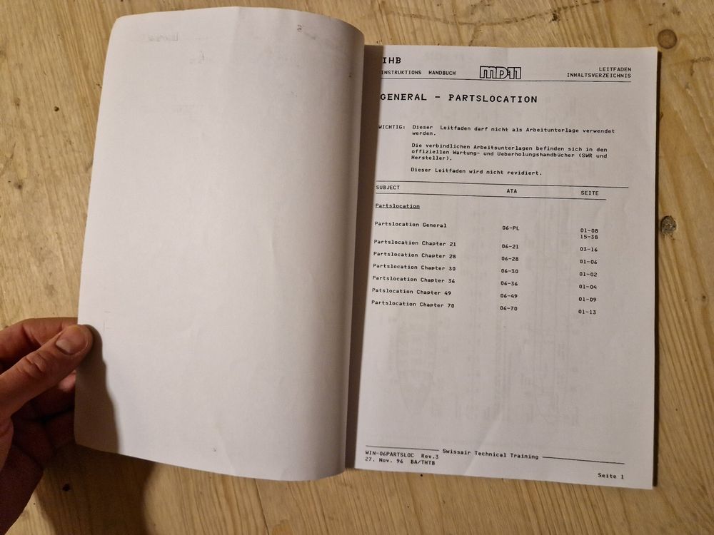 Swissair - MD-11 LAMM Schematics und Partslocation (Gebraucht) in ...