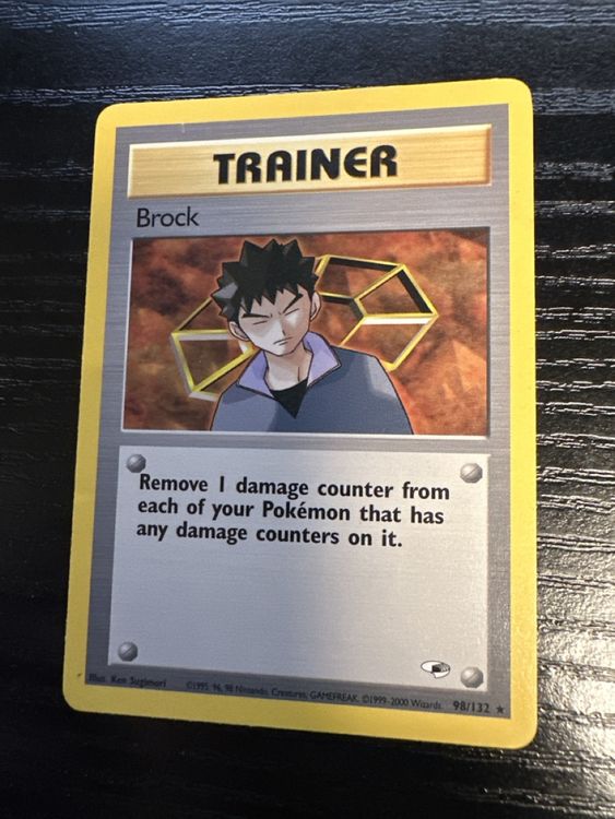 Brock Gym Challenge Pokemon Wotc Rare non Holo 1999 Trainer (Gebraucht ...