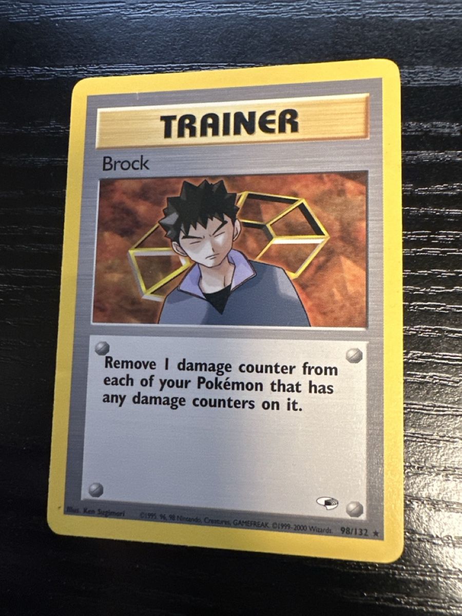 Brock Gym Challenge Pokemon Wotc Rare non Holo 1999 Trainer (Gebraucht ...