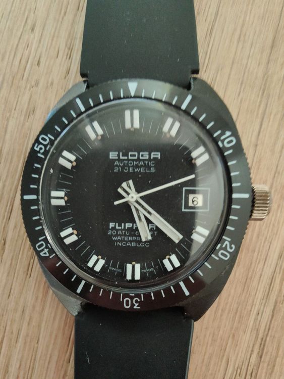 Herrenuhr Eloga Flipper 37mm automatic | Kaufen auf Ricardo