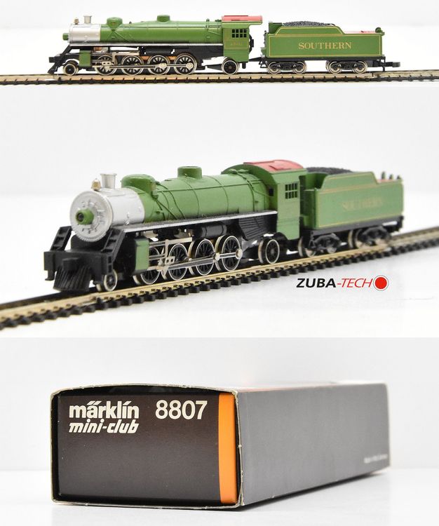 Märklin 8807 Dampflok 2-8-2 Southern Spur Z GS mit OVP (Gebraucht) in ...