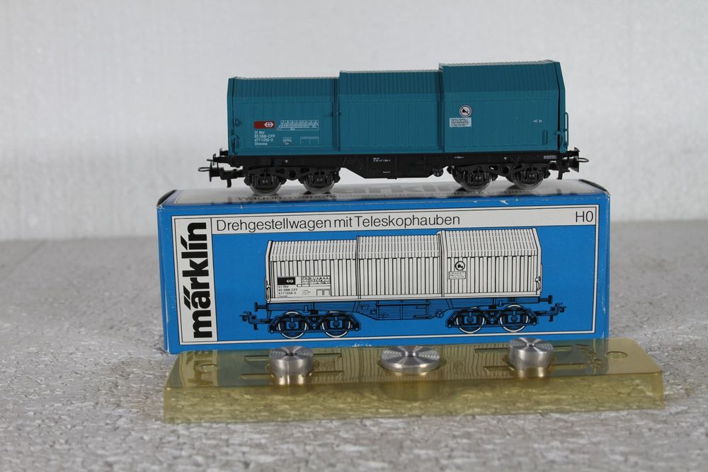 Märklin 4687 SBB Teleskophaubenwagen mit 3 Blechcoils | Kaufen auf Ricardo