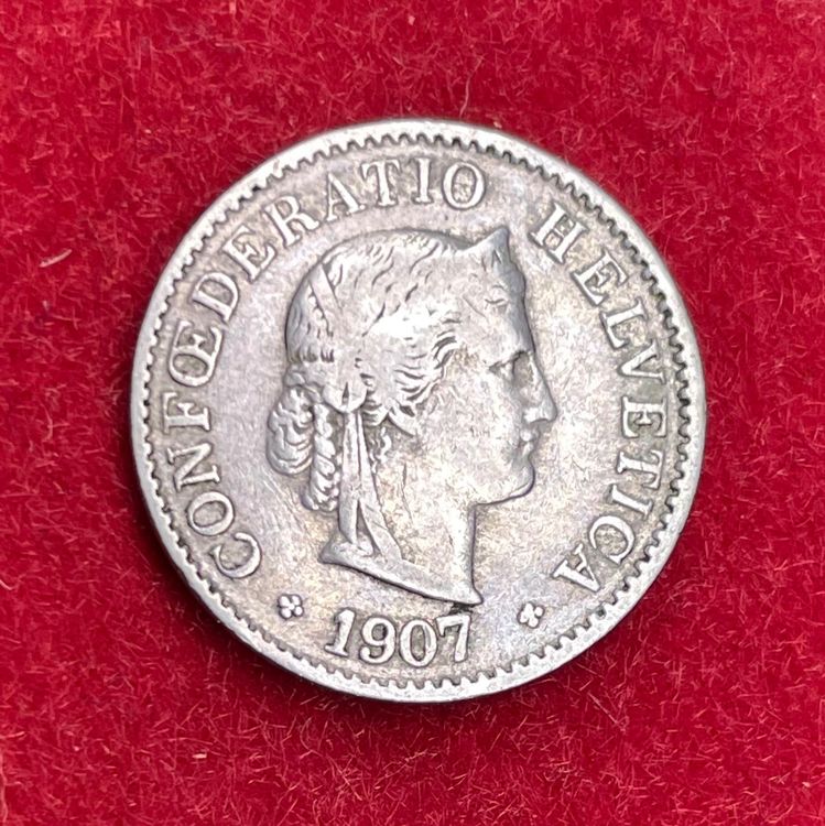 Abart 5 Rappen Schweiz 1907 mit Stempelriss (Gebraucht) in Baar für CHF 13 – mit Lieferung auf ...