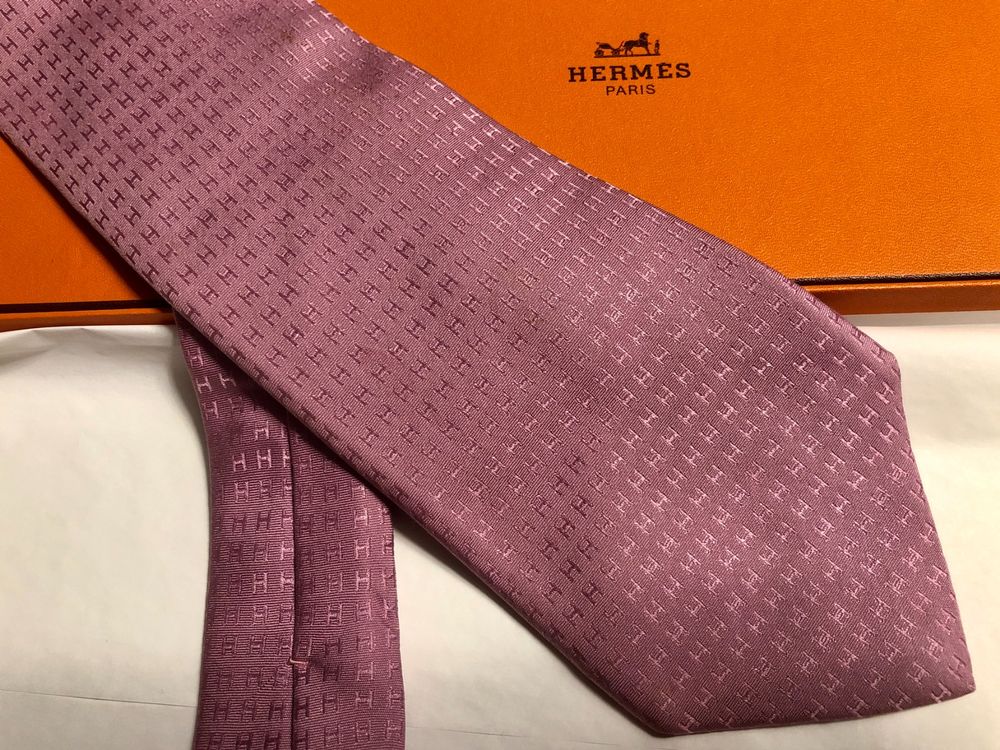 HERMES-Paris - H like Hermès pink - avec box orange et ruban | Kaufen ...