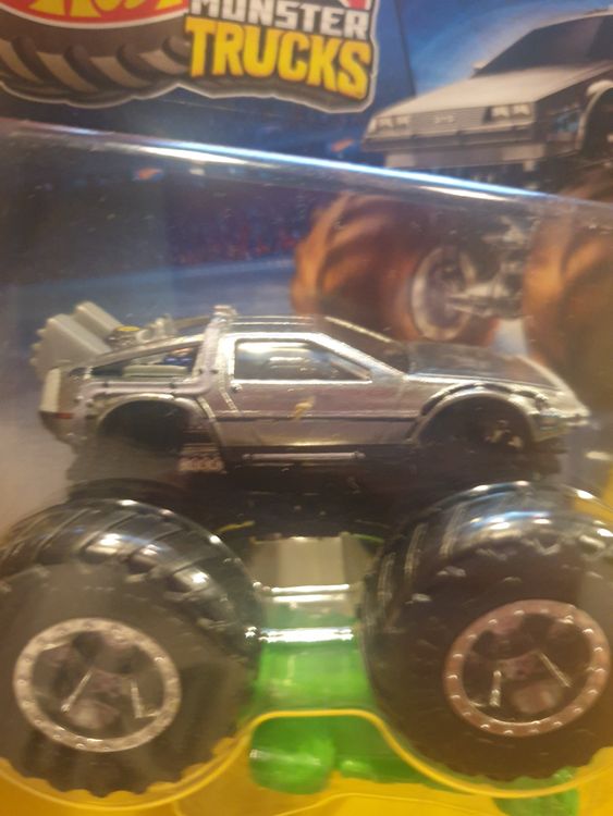 Hot Wheels MONSTER TRUCK BACK TO THE FUTURE-TIME MACHINE (Neu und ...