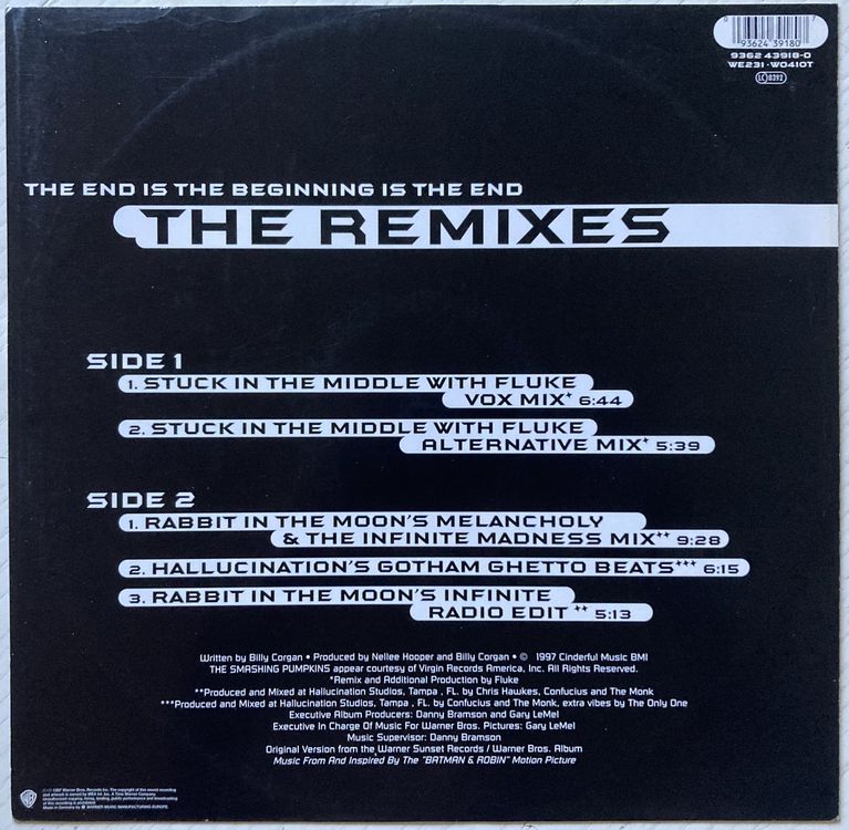 THE SMASHING PUMPKINS - THE END IS THE BEGINNING IS THE END (Gebraucht ...