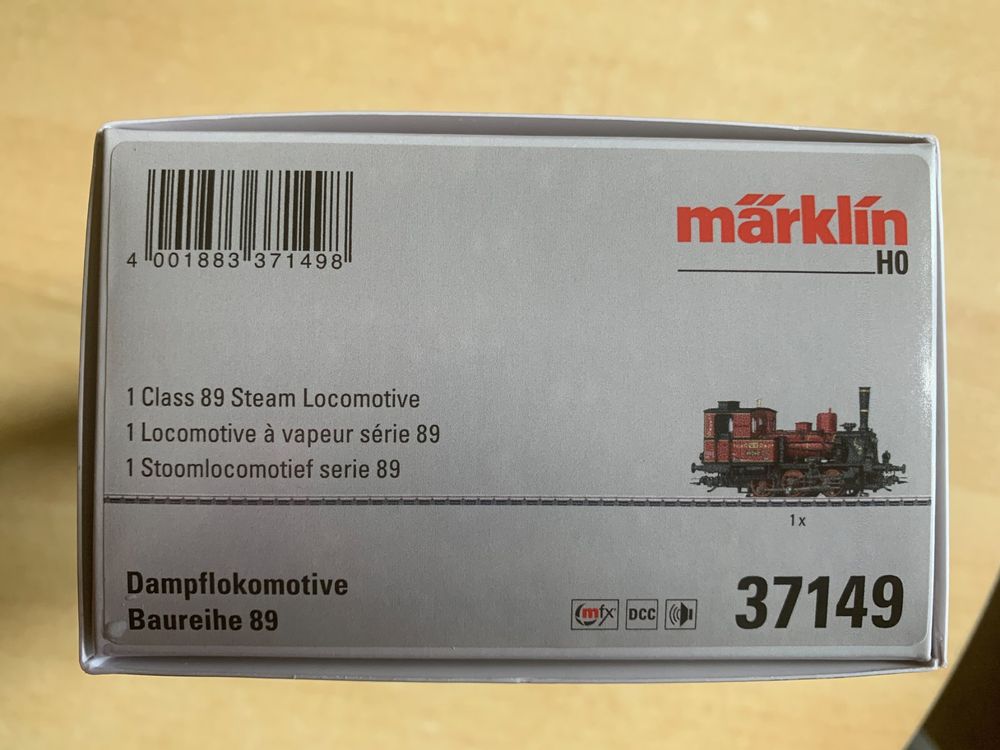 Märklin 37149, Dampflokomotive Baureihe 89,Weihnachtsbahn (Neu und ...