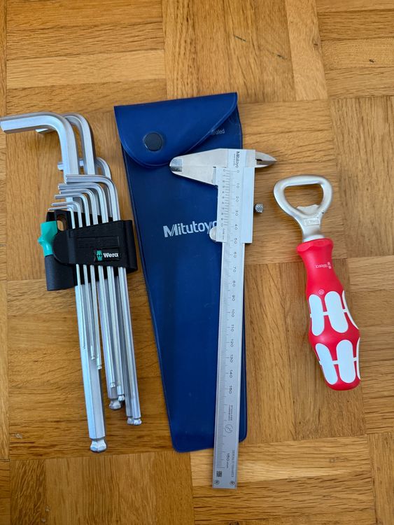 Mitutoyo Messschieber /Wera Inbus Set mit Flaschenöffner | Kaufen auf ...