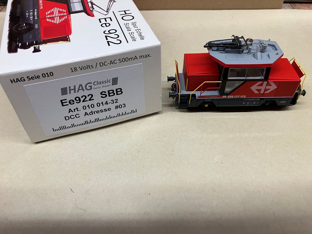 Hag Classic 010014-32 Ee 922 014-6 CH-SBB, H0 WS Dig.Sound (Gebraucht ...
