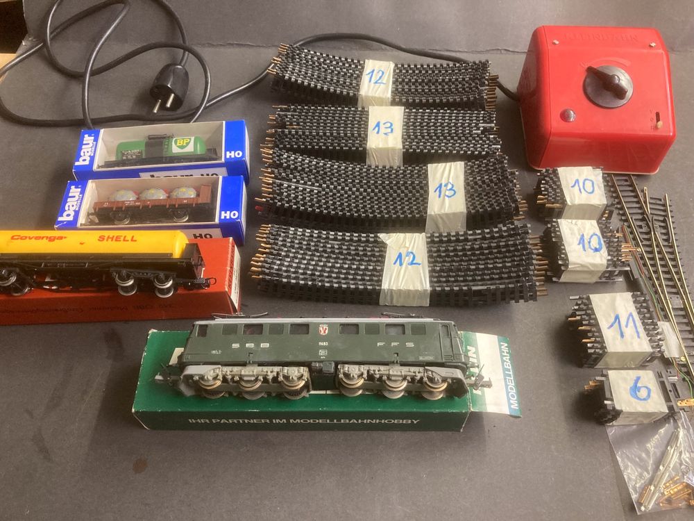 Lima AE 6/6 2-motorig, Güterwagen,Schienen,Trafo Kleinbahn | Kaufen auf ...