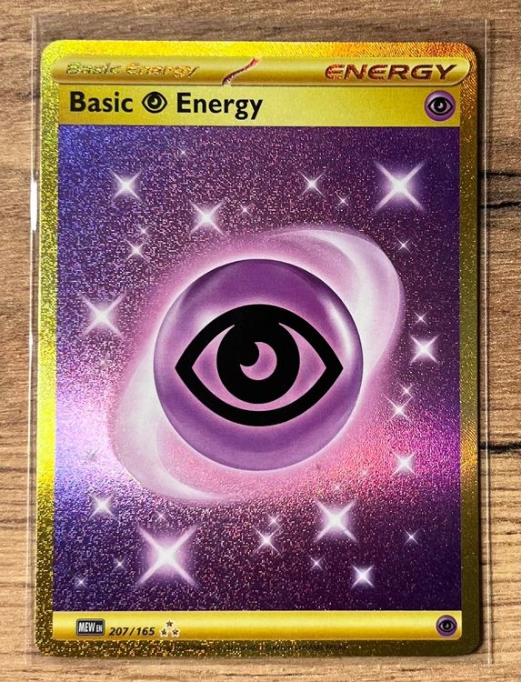 Basic Psychic Energy GOLD RARE 207/165 Pokemon Mew 151 (Neu (gemäss ...