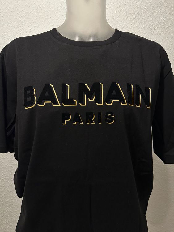 Balmain Logo-Patch T-Shirt schwarz NEW Season in Gr.XXL NEU | Kaufen ...