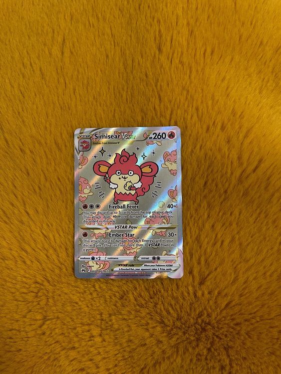 Pokemon Simisear Vstar Galarian art/Alt art Crown Zenith | Kaufen auf ...