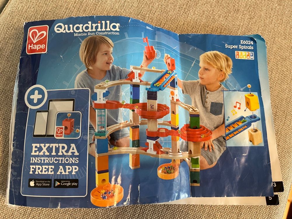Hape E6024 - Super Spiralburg, Quadrilla Kugelbahn gem Fotos (Gebraucht ...