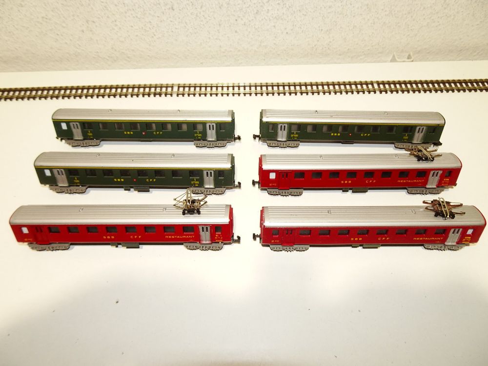 6 Lima Personenwagen Restaurant SBB Spur N (1) (Gebraucht) in Luzern für CHF 26.9 – mit ...