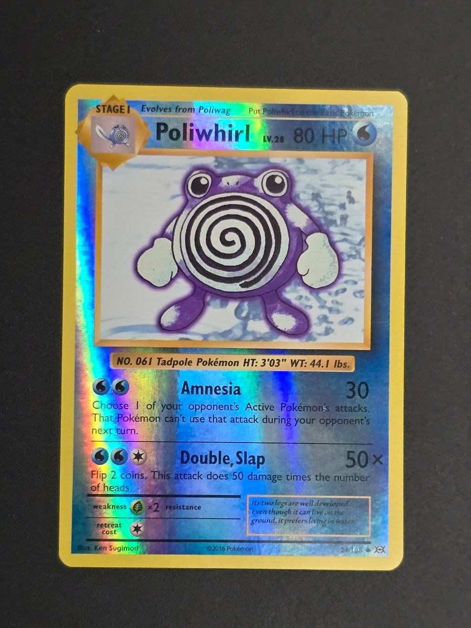 Poliwhirl [Reverse Holo] #24 XY Evolutions NM / 🇬🇧 (D'occasion) à ...