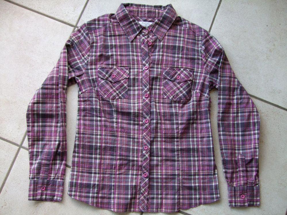 Bluse Angels lila/grau kariert 36 (Gebraucht) in Niederglatt ZH für CHF 2 – mit Lieferung auf ...