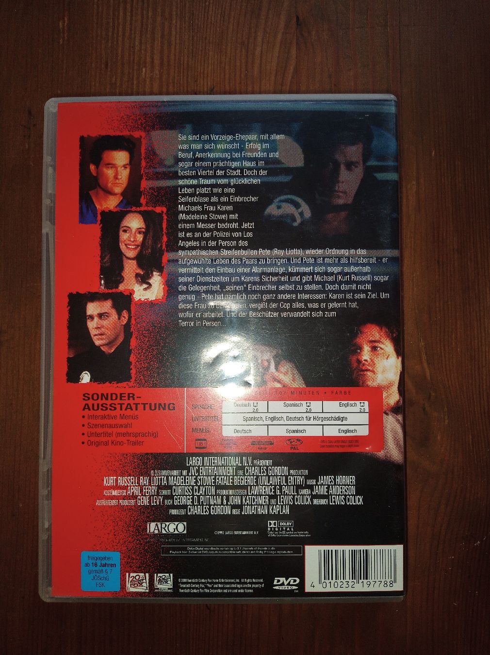 DVD Fatale Begierde (Unlawful Entry) mit Kurt Russell (Gebraucht) in Tann für CHF 6.5 – mit ...