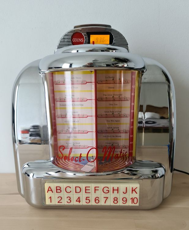 American Diner Jukebox Radio mit Bluetooth - Select-O-Matic (Gebraucht ...