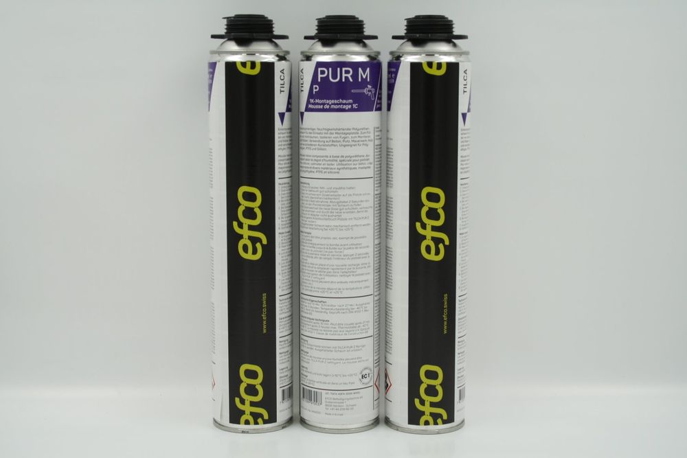 3x TILCA Pure M P 1K Montageschaum (25031906PL) (Neu und ...