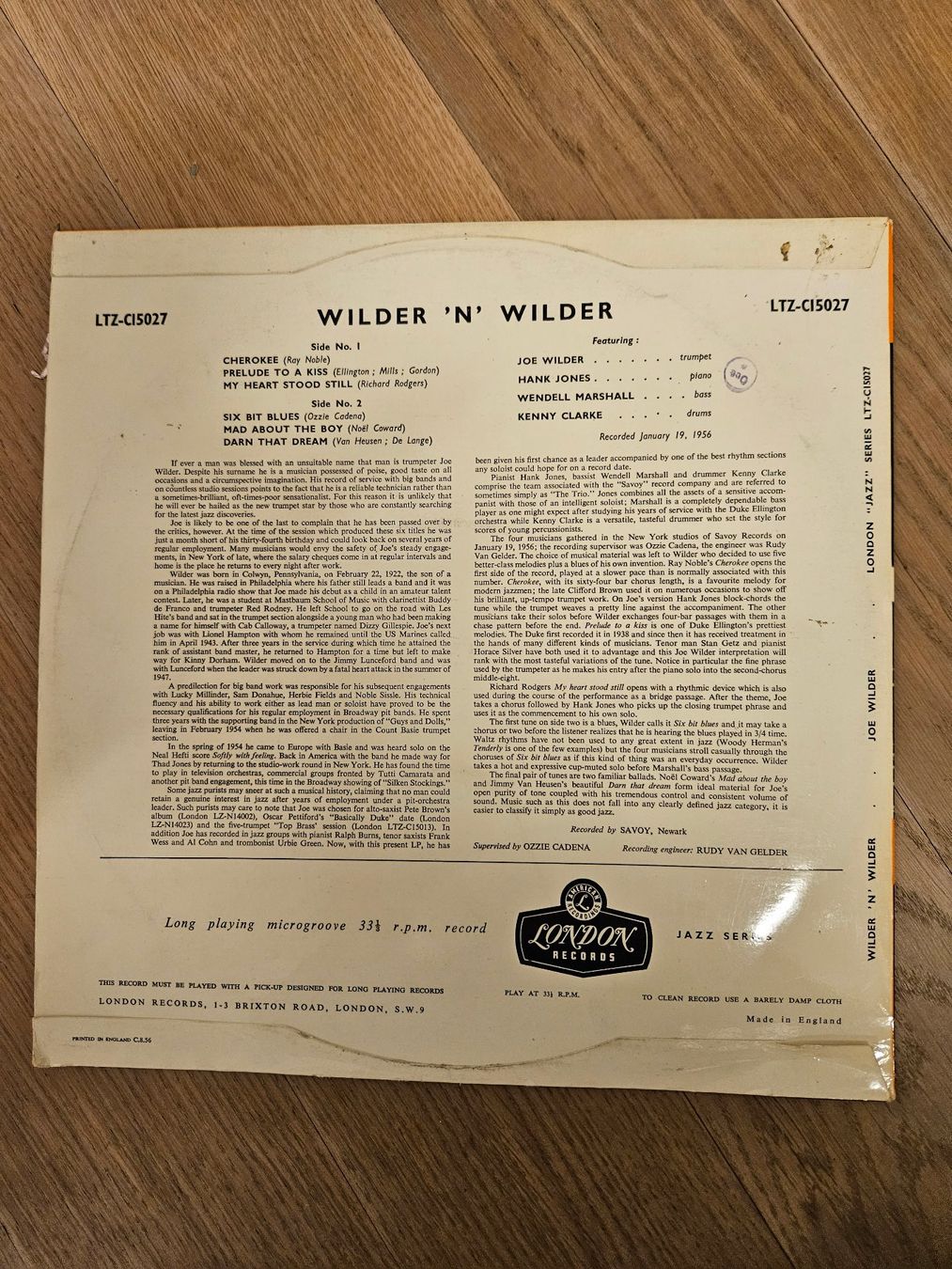 Joe Wilder - Wilder 'n' Wilder - Schallplatte - Jazz (Gebraucht) in ...