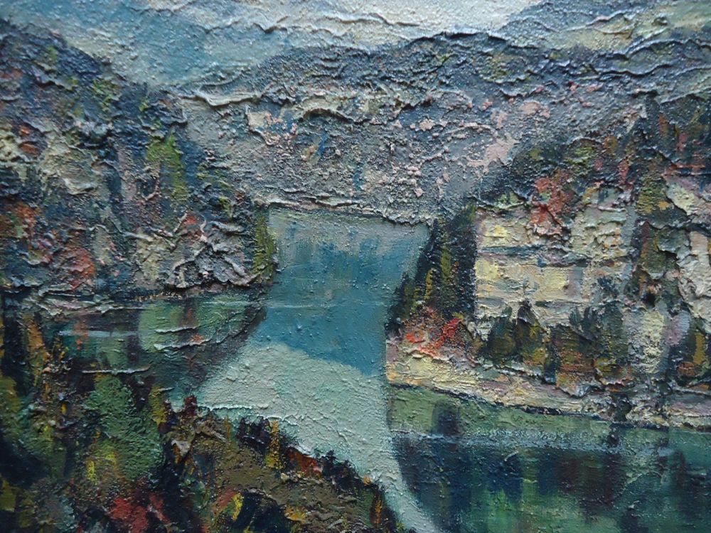 Max Clément 1912-1995 AM DOUBS 1967 Oel auf Leinwand | Kaufen auf Ricardo