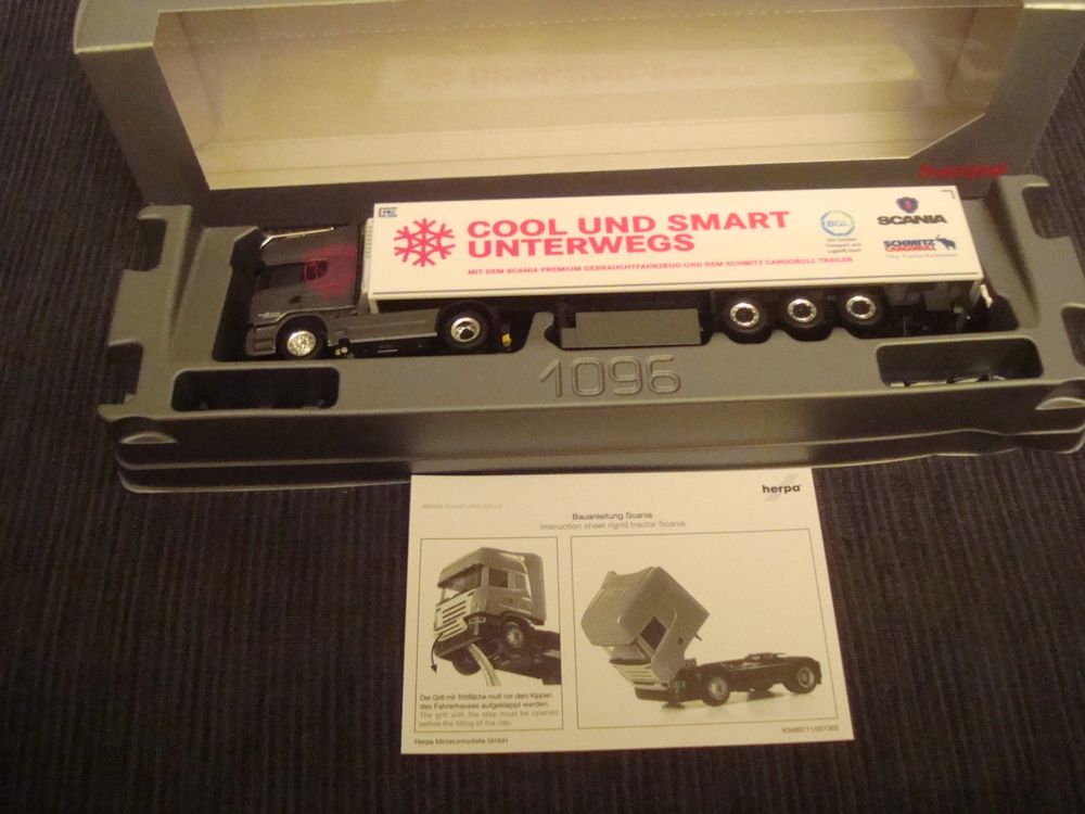 SCANIA R ' 13 TL - HERPA - COOL UND SMART UNTERWEGS - OVP (Neu (gemäss ...