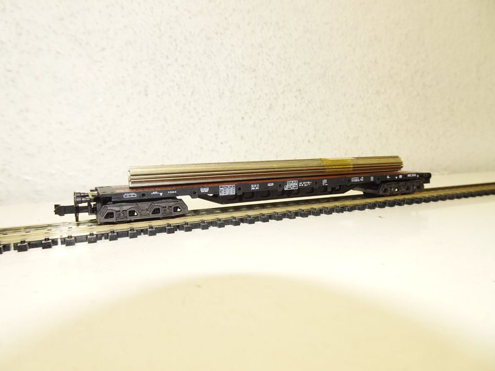 Minitrix Güterwagen Rungenwagen Spur N 13566 (Nuovo (secondo la ...