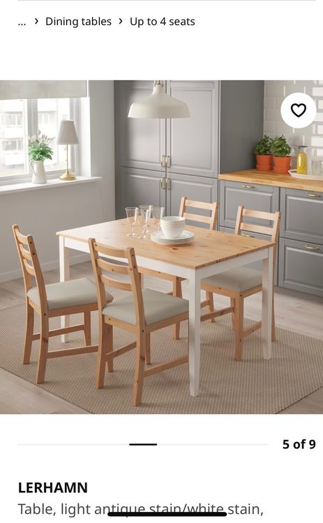 ikea tisch und stühle LERHAMN 118x74cm (Gebraucht) in für CHF 150 – nur ...