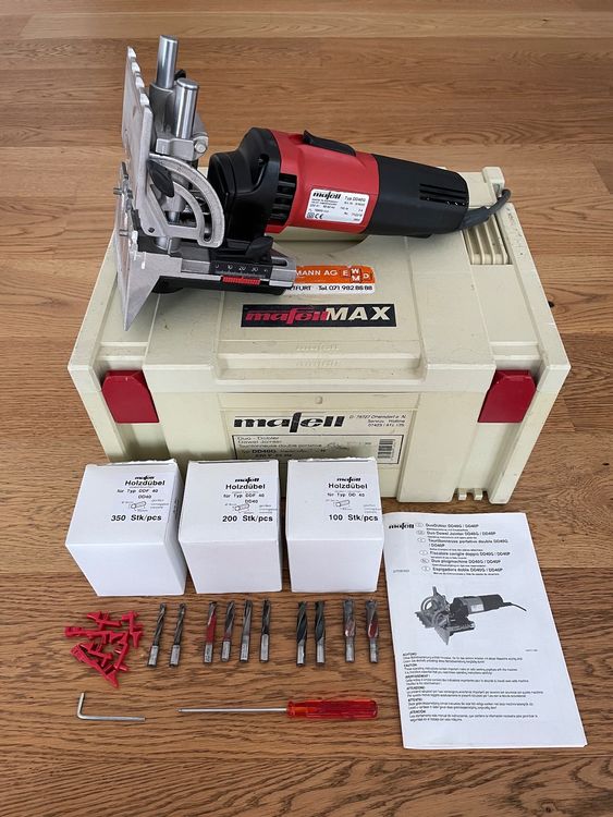 Mafell Duo Dübler DD40 G mit 650 Neuen Dübel und div. Bohrer (Gebraucht ...