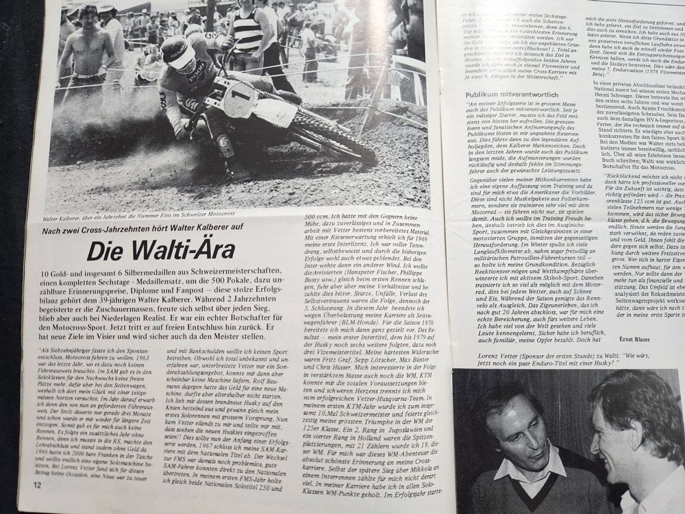 Moto Sport Schweiz 48/84 KTM Walter Kalberer xx (Gebraucht) in Flawil ...