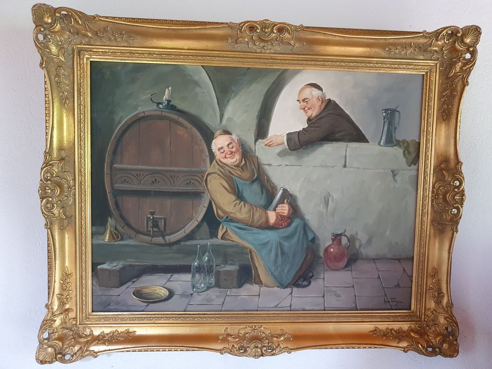 Mönche im Weinkeller ca. 1950er Jahre - Hans Fenger | Kaufen auf Ricardo