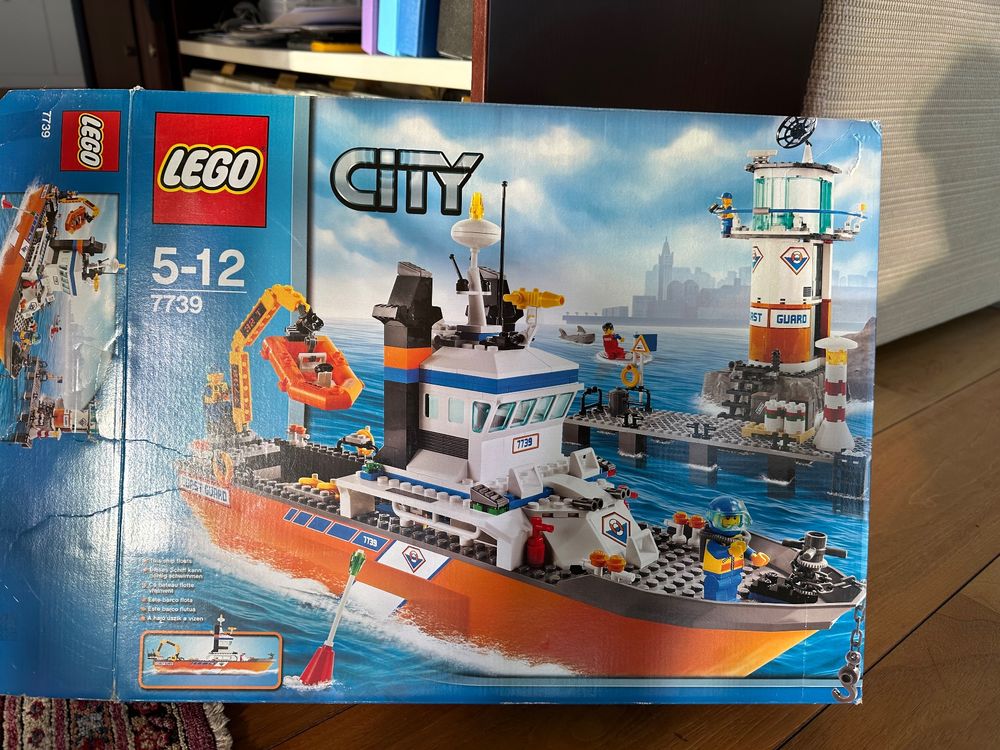 Lego City 7738&7739 Coast Guard Ship, Helicopter and Base (Gebraucht ...