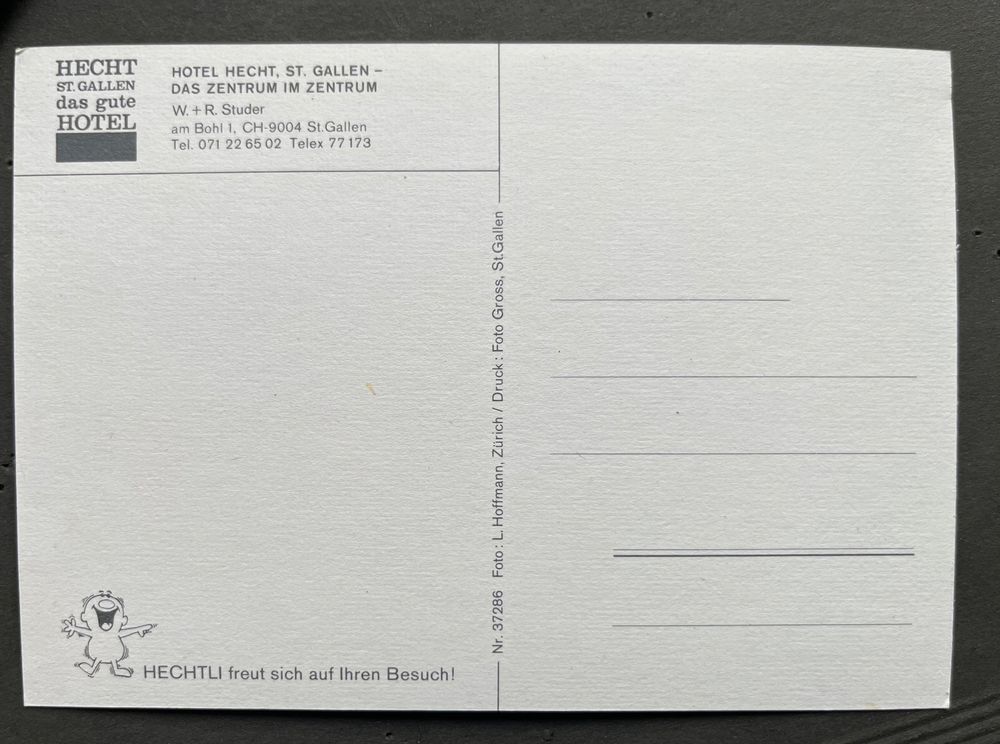 HOTEL HECHT, ST. GALLEN, Oldtimer Autos (Gebraucht) in Wabern für CHF 1 ...