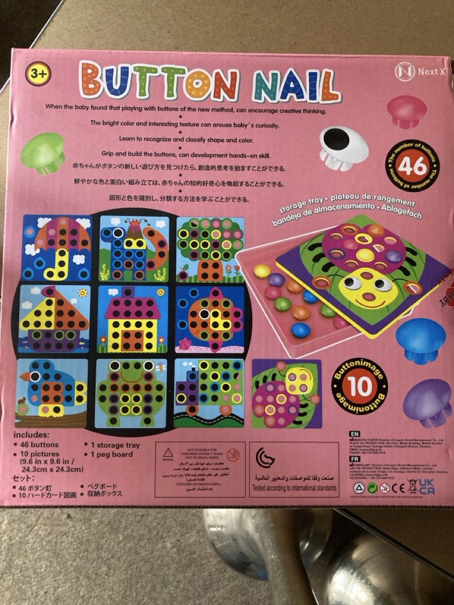 Button Nail Spiel, Montessori Spielzeug, ab 3 Jahren (Neu und ...