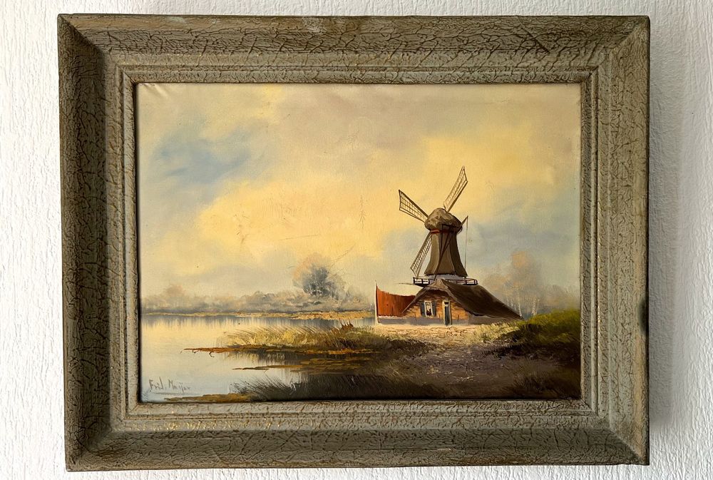 Landschaftsgemälde von Fritz Maijer. Ölgemälde Bild (Gebraucht) in ...