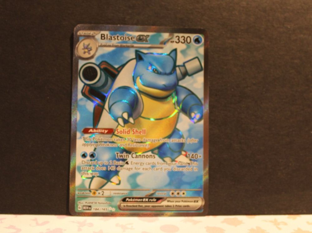 Pokémon 151 Blastoise ex 186/165 EN (Neu (gemäss Beschreibung)) in ...