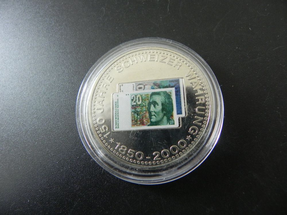 Medaille 150 Jahre Schweizer Währung - 20 Franken 2000 | Kaufen auf Ricardo