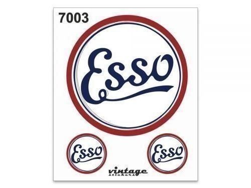 Esso Vintage Sticker Aufkleber 3-teilig (Neu und originalverpackt) in ...