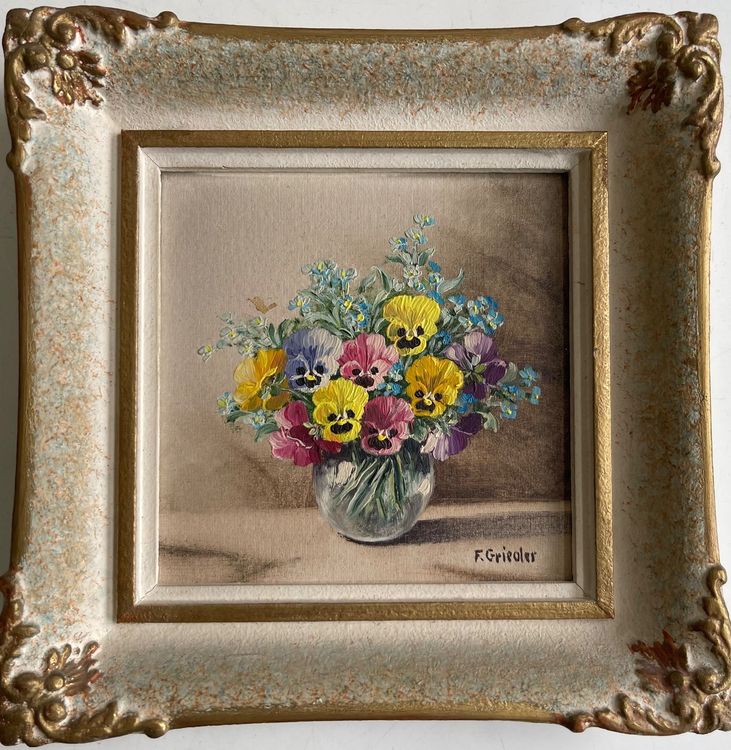 Stillleben Gemälde Signiert F.Grieder | Kaufen auf Ricardo